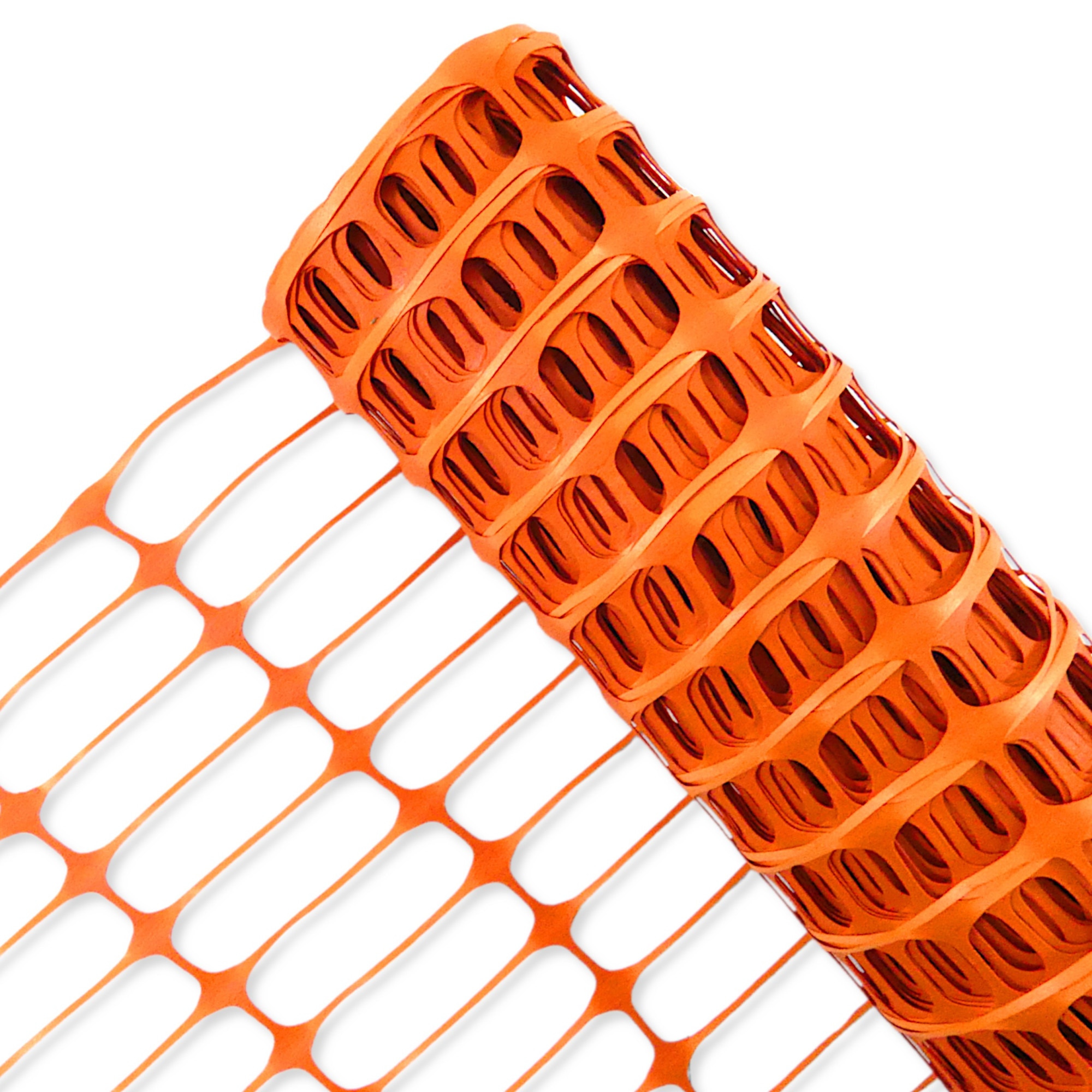 Plasa de constructie, Plastic, 1 m x 50 m, portocaliu - eMAG.ro