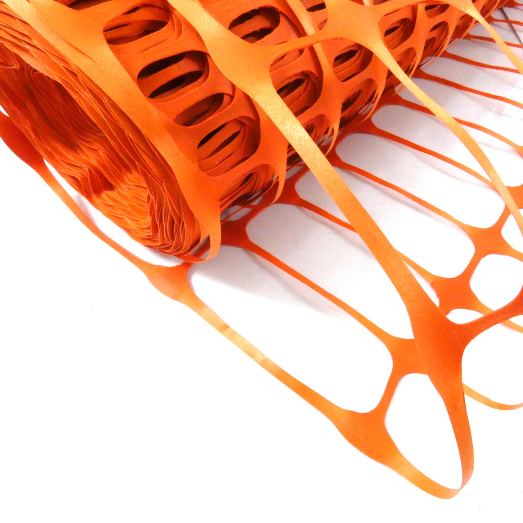 Plasa de constructie, Plastic, 1 m x 50 m, portocaliu - eMAG.ro