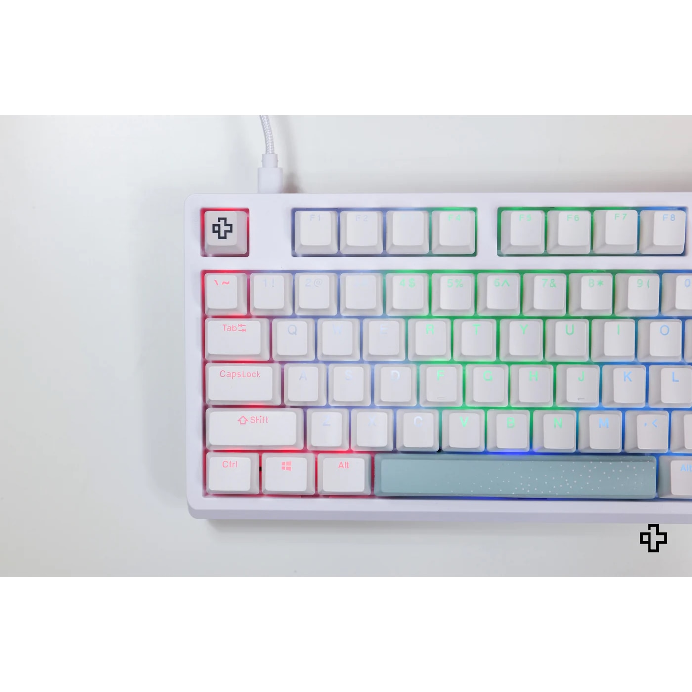 Tastatura mecanica gaming QwertyKey Salt, Hotswap, switch-uri Red - eMAG.ro