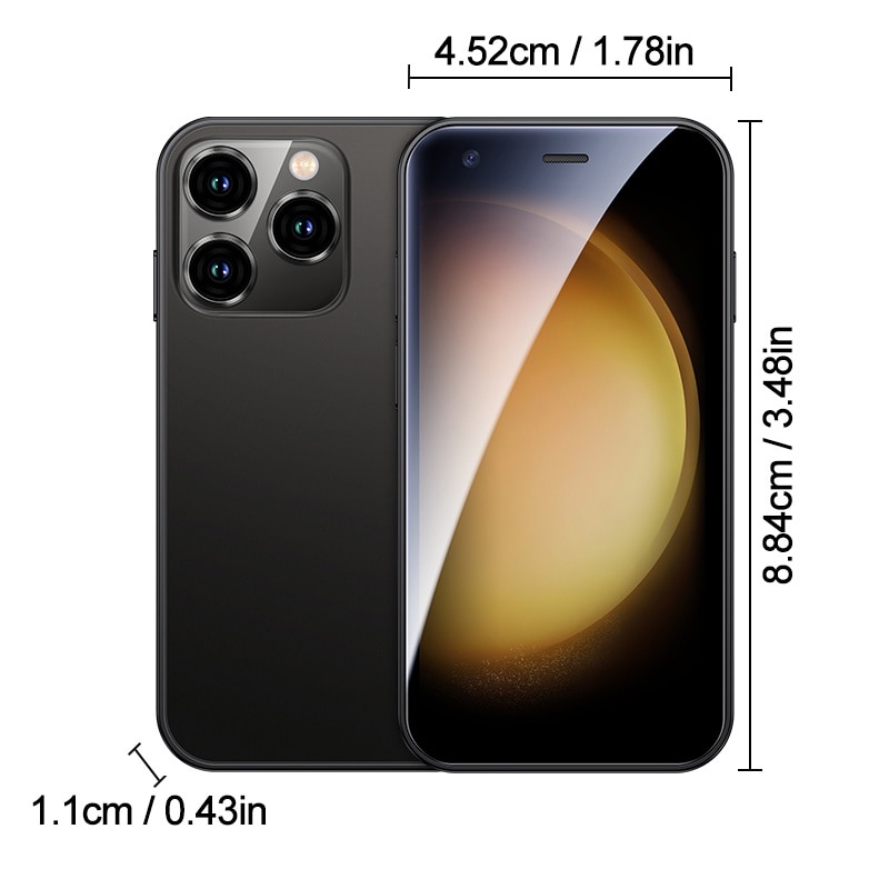 Smartphone Mini Rainbuvvy XS15, Android 8.1, 2GB RAM, 16GB ROM, Negru ...