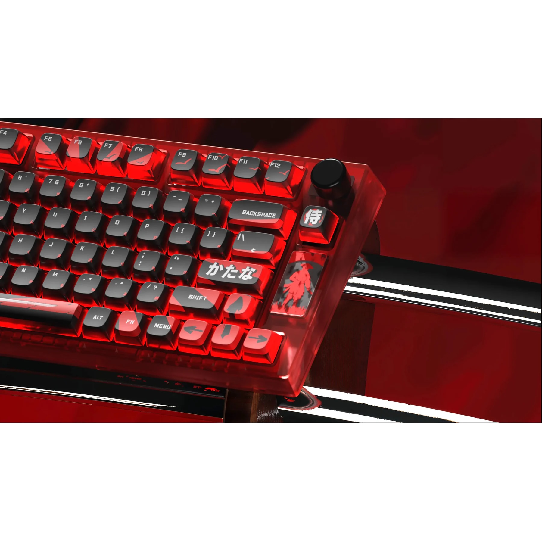 Tastatura mecanica gaming QwertyKey Samurai, Bluetooth, Wireless ...
