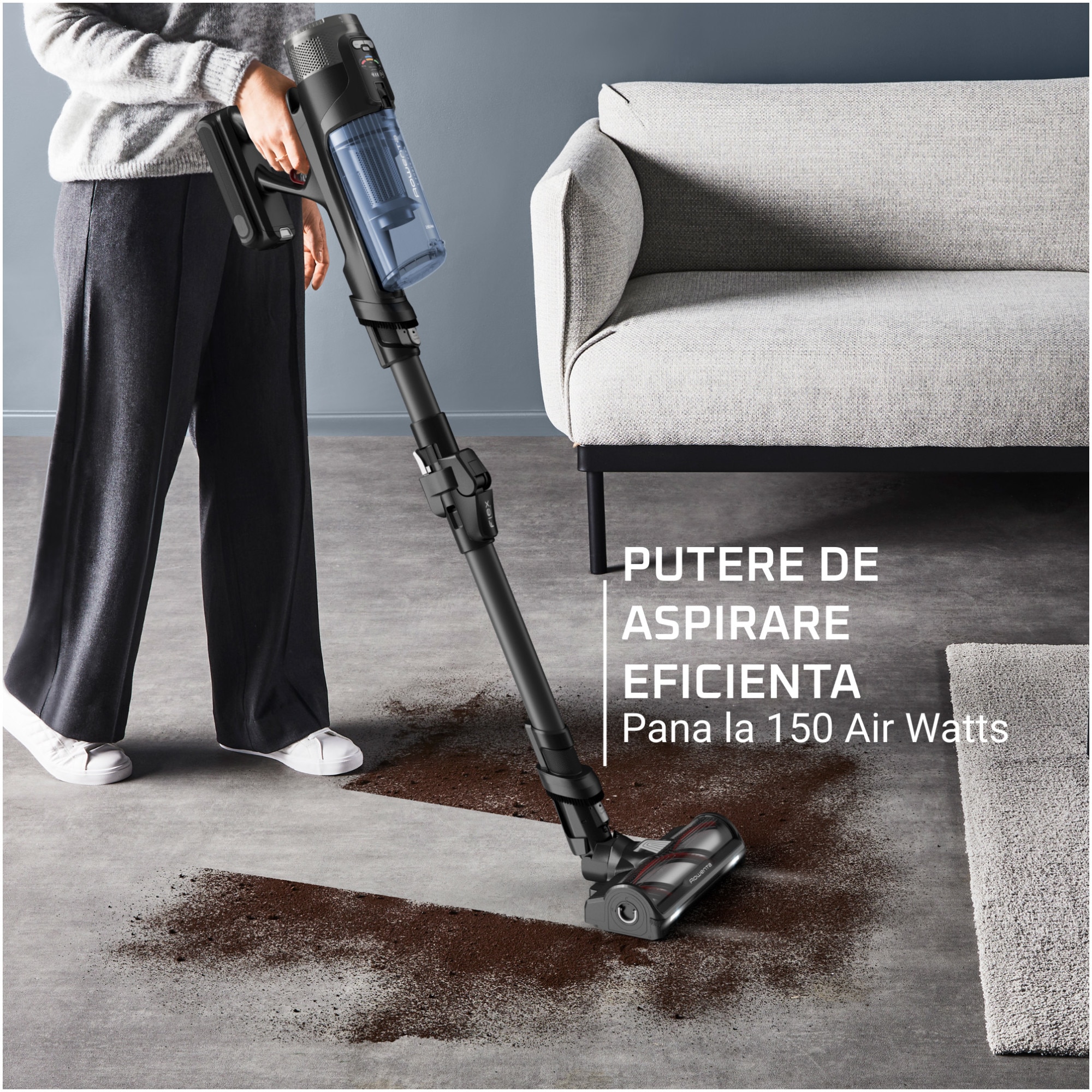 Aspirator vertical fara fir Rowenta X-Force Flex 12.60 NEO RH9LC1WO cu ...