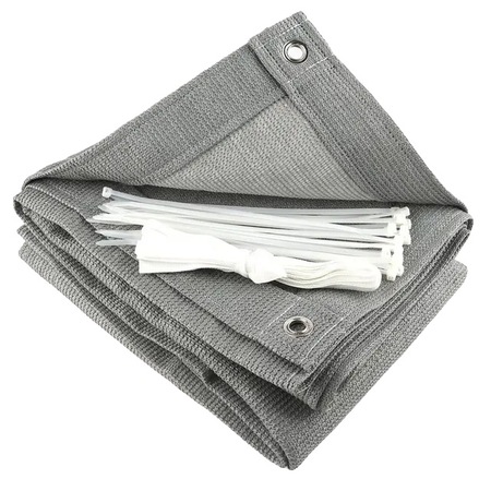Plasa pentru parasolar, HDPE, gri, protectie UV, 95% opacitate, 12x6m ...