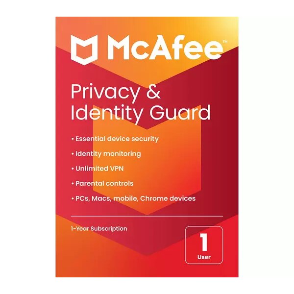 McAfee Privacy & Identity Guard 1 an 1 dispozitiv Licenta Electronica ...