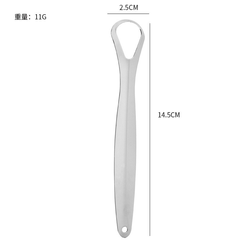 Dispozitiv de curatare limba, LLWL, Inox, Argintiu, 14.5x2.5cm - eMAG.ro