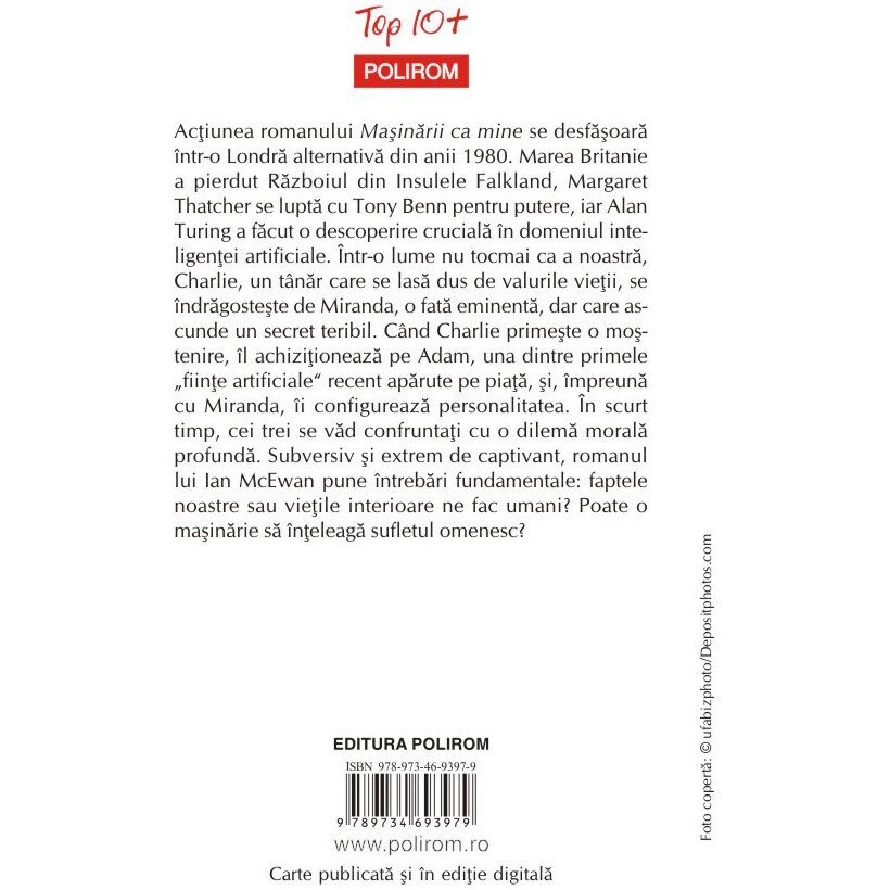 Masinarii ca mine (Top 10+), Ian McEwan - eMAG.ro