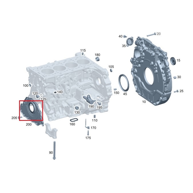 Garnitura cu capac Mercedes, M254 OM654, Nou, A2540100301 - eMAG.ro