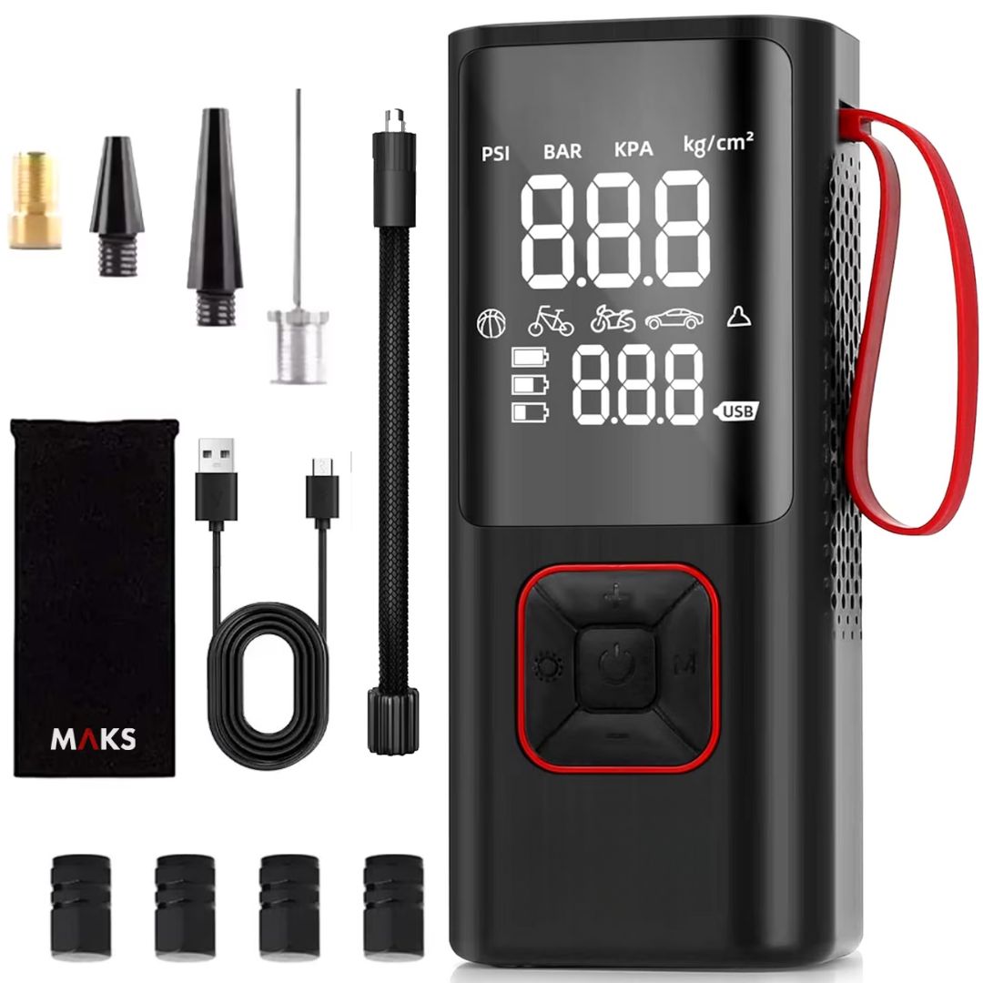 Compresor auto portabil MAKS®, Automobile, Motociclete, Biciclete ...