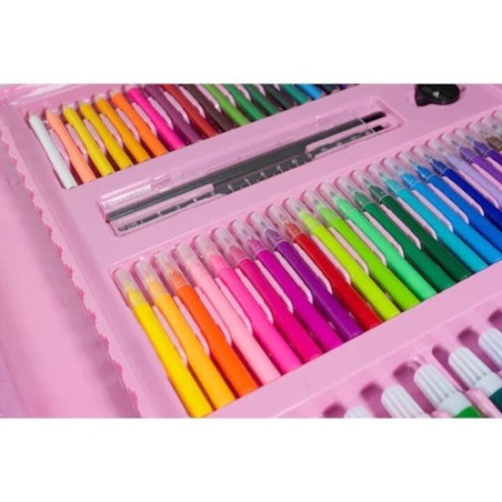 Комплект за рисуване за деца Dactylion®, 208 части, 41 x 31 x 5 см ...