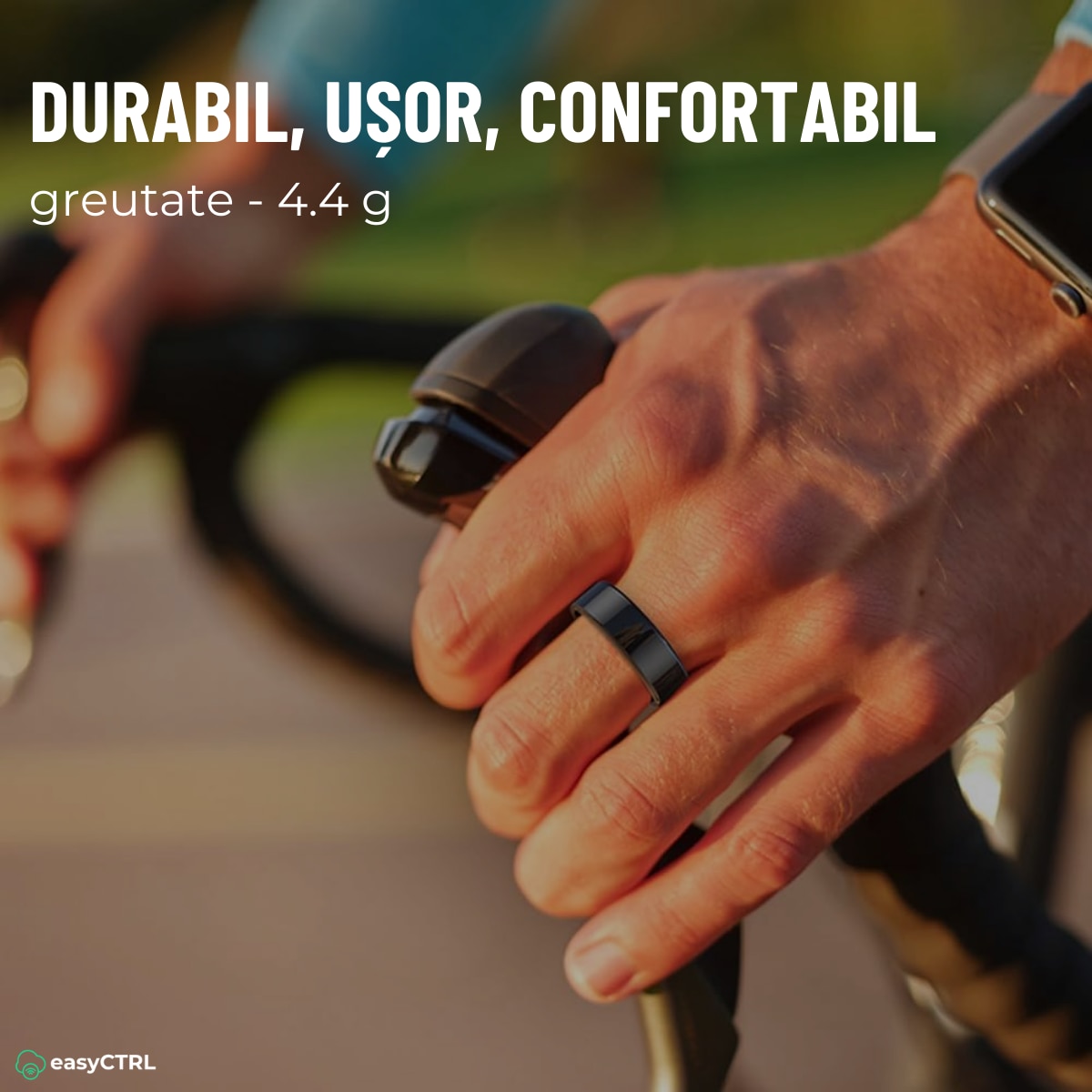 Inel Inteligent, Bluetooth, Monitorizeaza Pulsul, Oxigenul din Sange ...