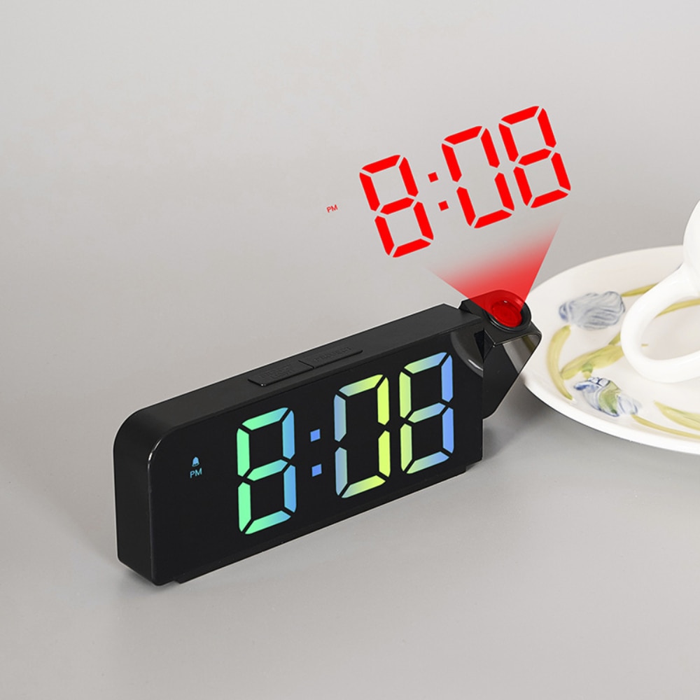 Ceas digital cu afisaj LED, cu funtie de alarma si intensitate ...