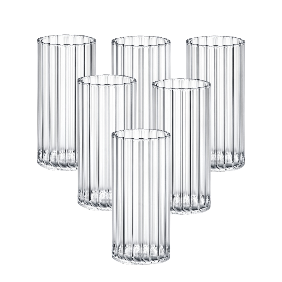 Set 6 Pahare pentru limonada si suc, Wilmax England, sticla ...