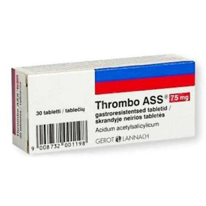 Thrombo Ass, 75 mg, 30 comprimate gastrorezistente, Lannacher - eMAG.ro