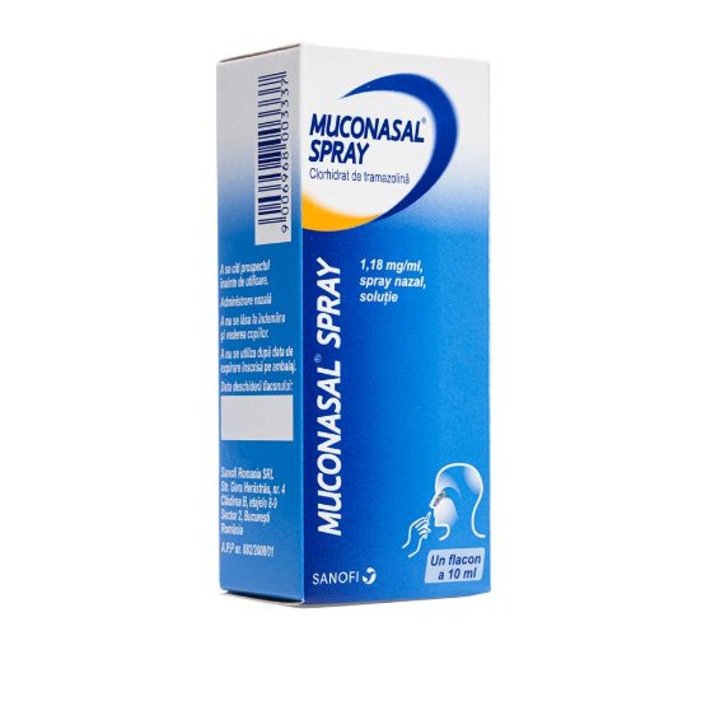 Muconasal spray nazal, 1,18 mg/ml, 10 ml, Sanofi - eMAG.ro
