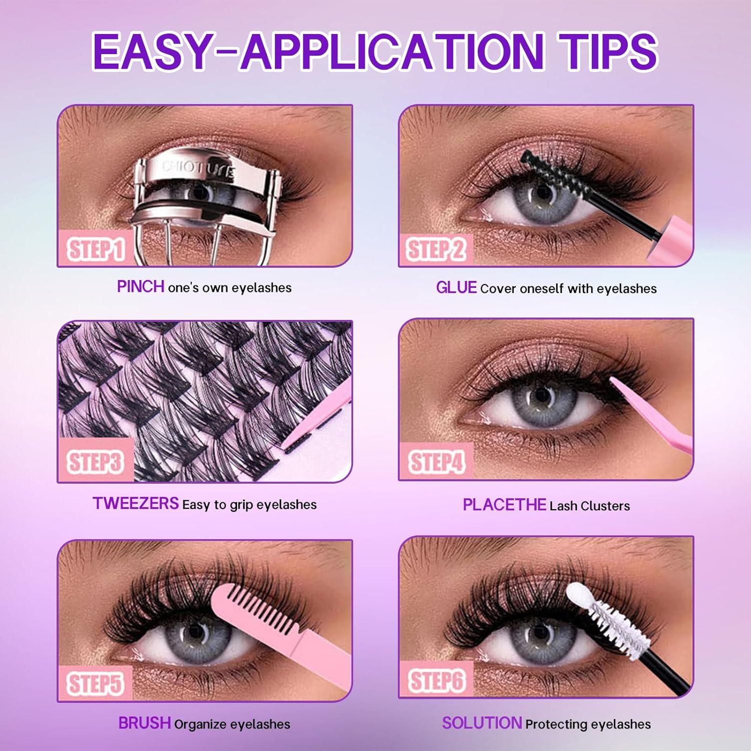 Set 240 perechi gene false, Excitat®, 30D, 40D, Aspect natural, Efect ...