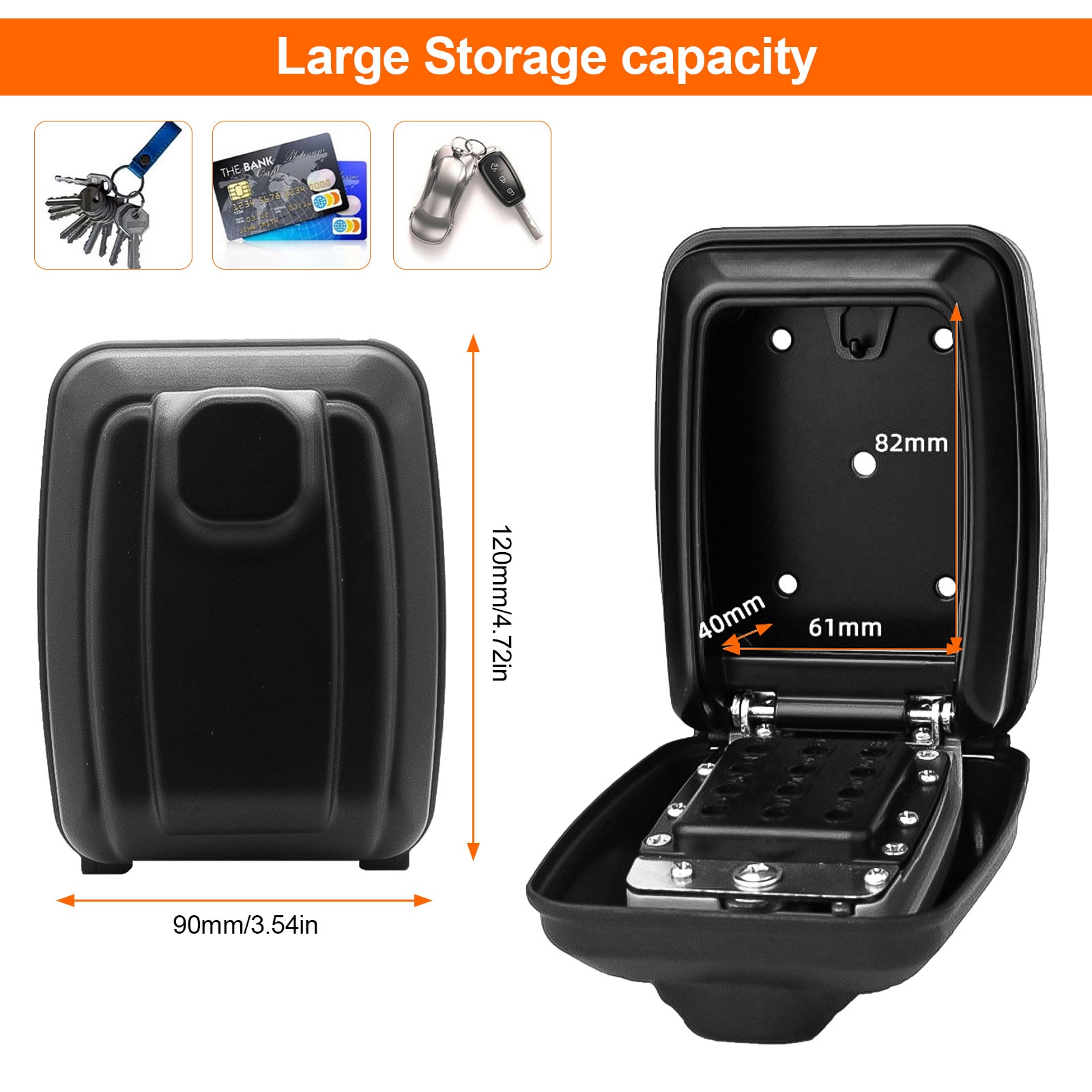 Cutie pentru chei gxwcyi, montare pe perete, rezistenta la intemperii ...