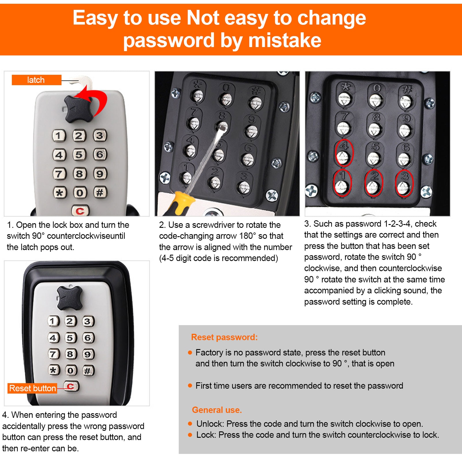 Cutie pentru chei gxwcyi, montare pe perete, rezistenta la intemperii ...