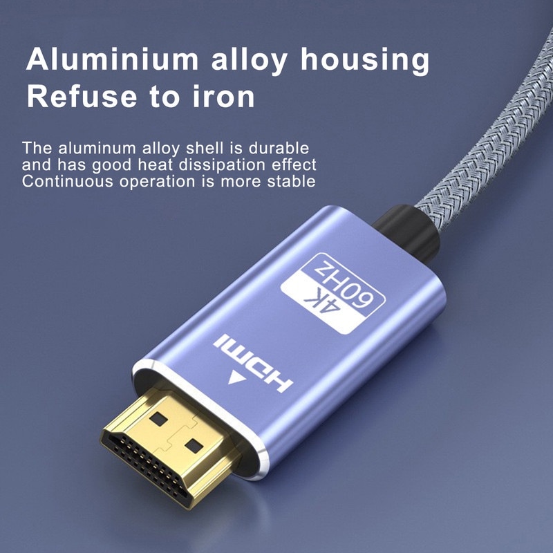 Cablu video de la USB-C la HDMI CeruleTree, 4K, 2 m - eMAG.ro