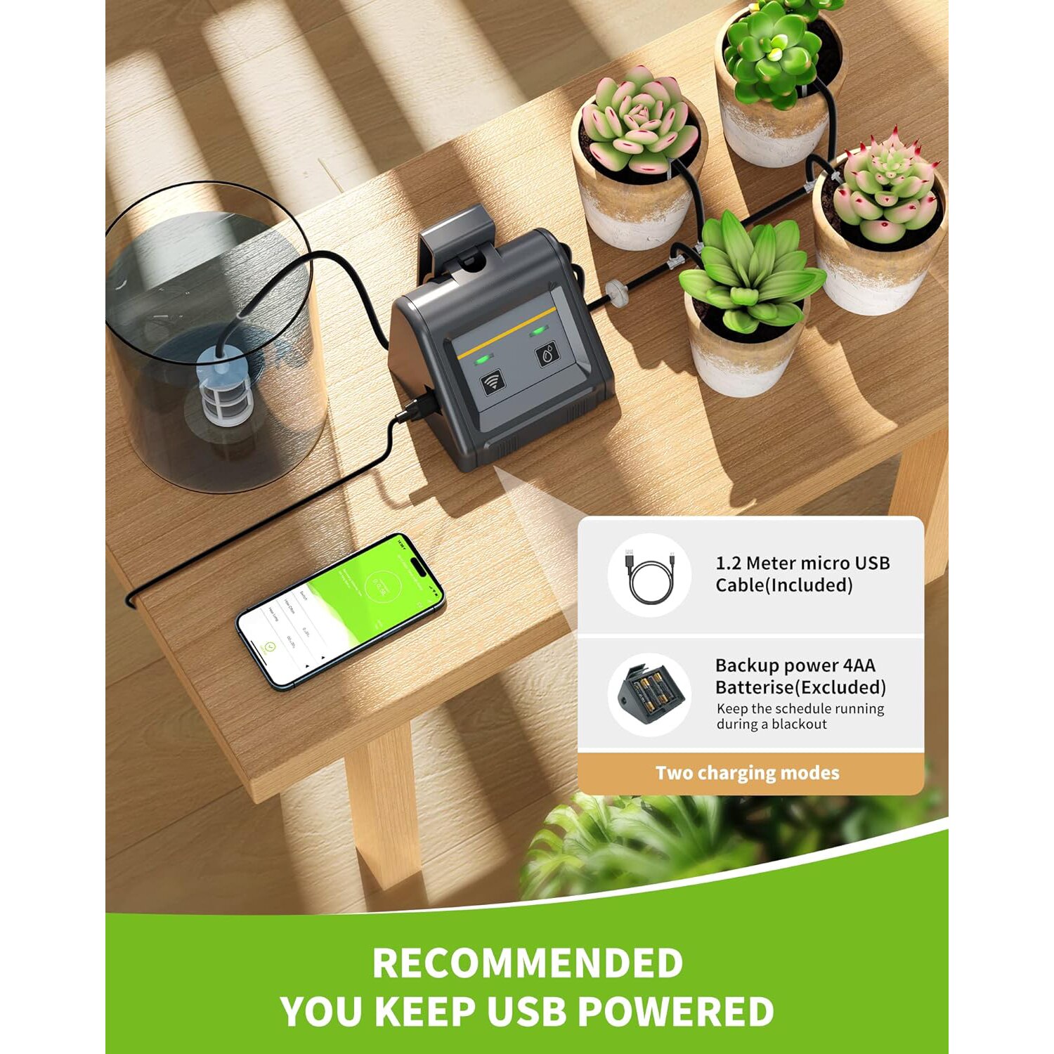 Sistem automat de udare WiFi, Excitat, set Programator pentru ...