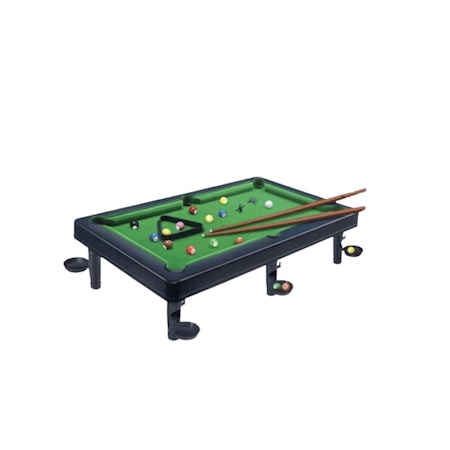 Masa de biliard Mini, 30.5 x 17.5 x 7 cm, Verde, 2 x Tac si Bile ...