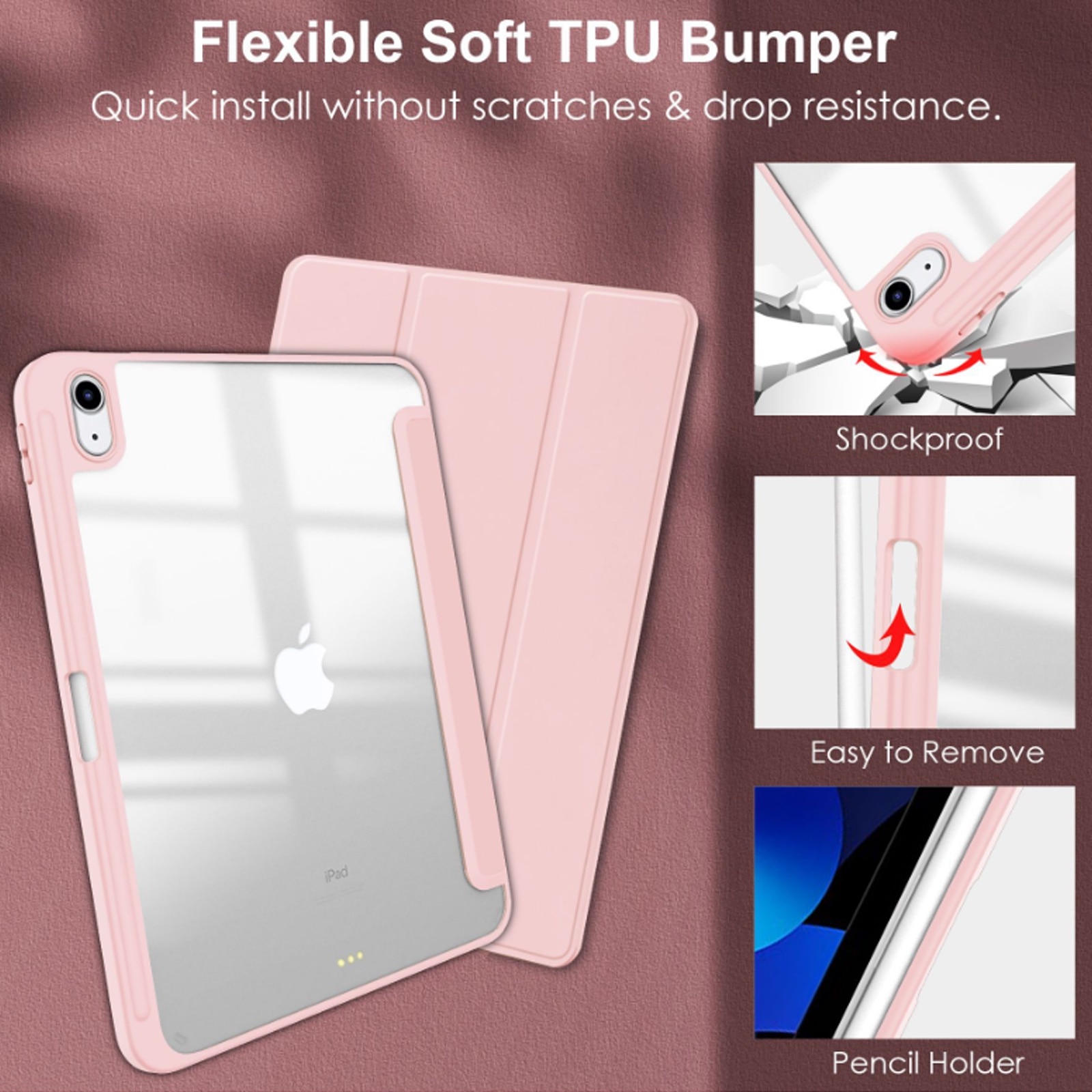 Husa tableta, SINBINTA, Compatibil cu Apple iPad Air 4/5/pro11, 10.9 ...