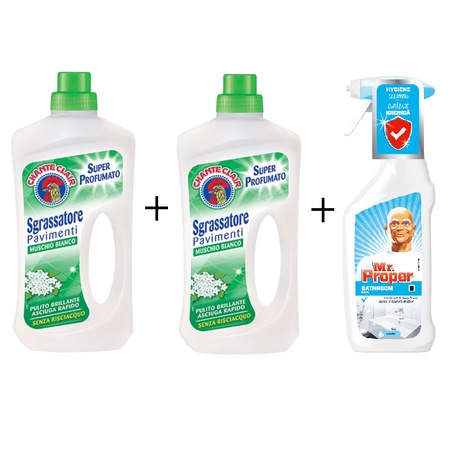 Pachet: 2x Detergent pentru pardoseli ChanteClair Sgrassatore Mosc Alb ...