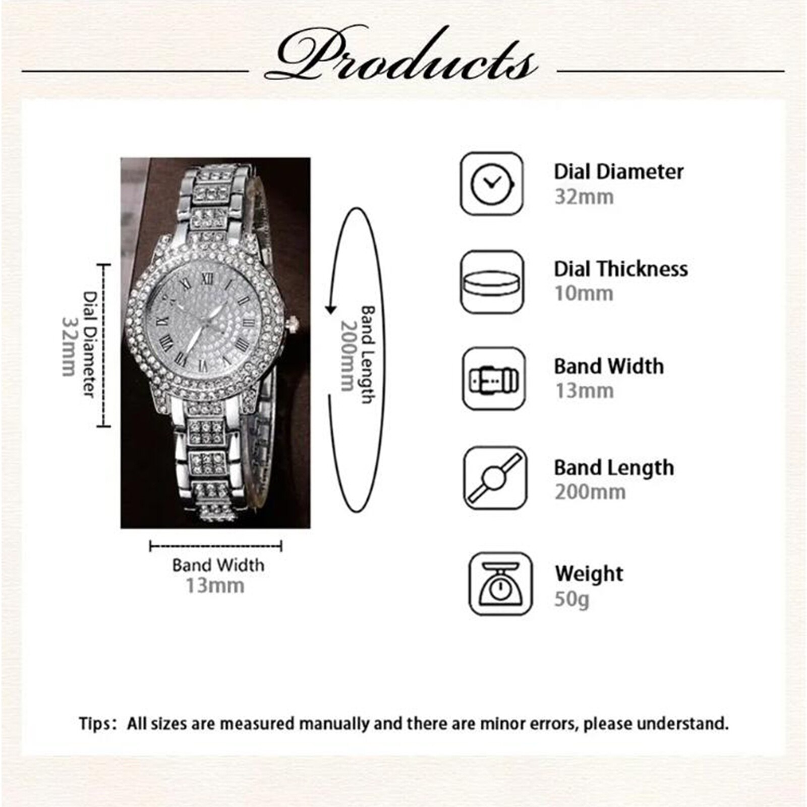 Set 7 bijuterii dama, SINBINTA, Colier, Inel, Bratara, Ceas si cercei ...