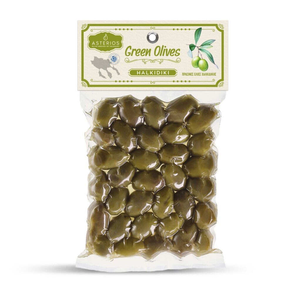 Masline verzi Chalkidiki ASTERIOS, 250g - eMAG.ro