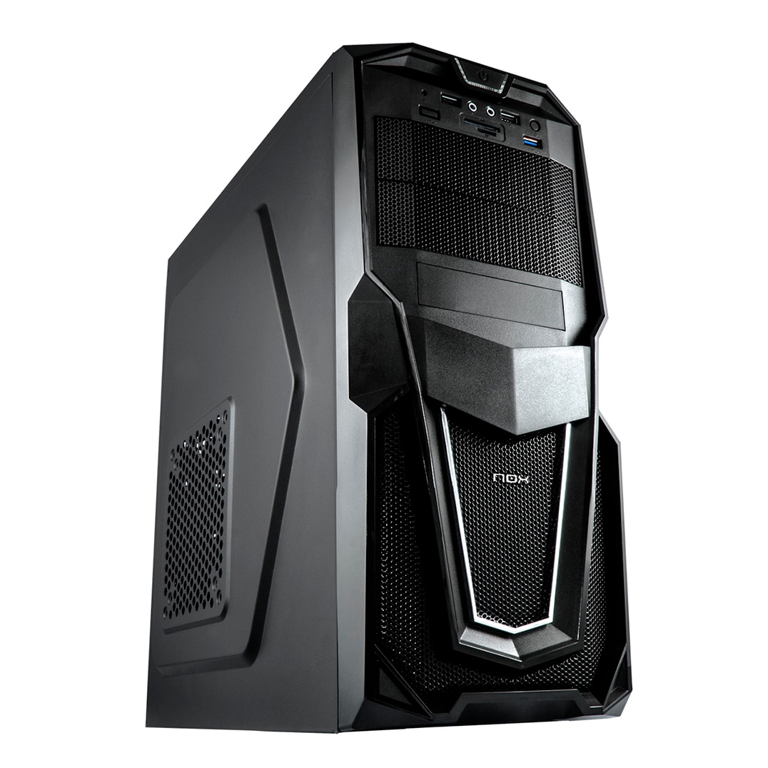 Кутия NOX Raven, Mid Tower, Без захранващ блок, Черна - eMAG.bg