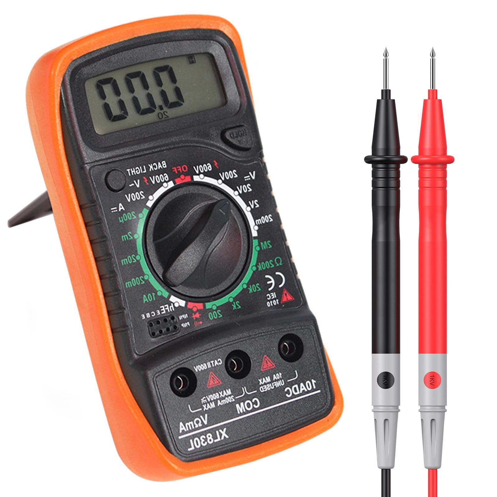 Multimetru digital, Afisaj LCD, tester diode/baterii/continuitate cu ...