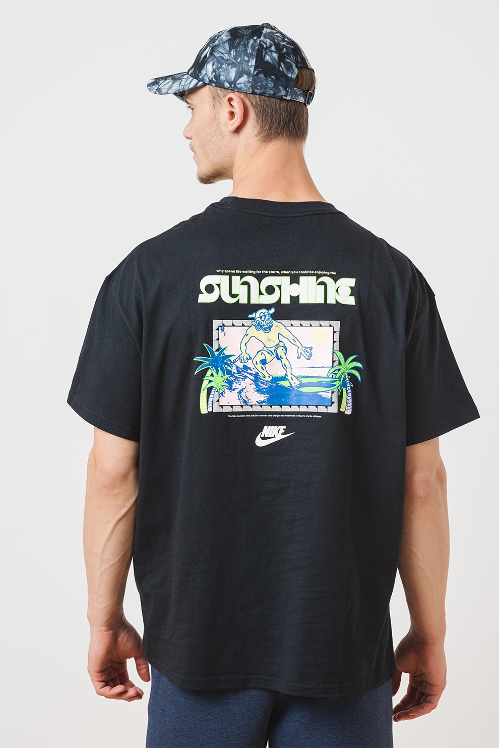 Nike, Tricou cu imprimeu pe partea din spate - eMAG.ro
