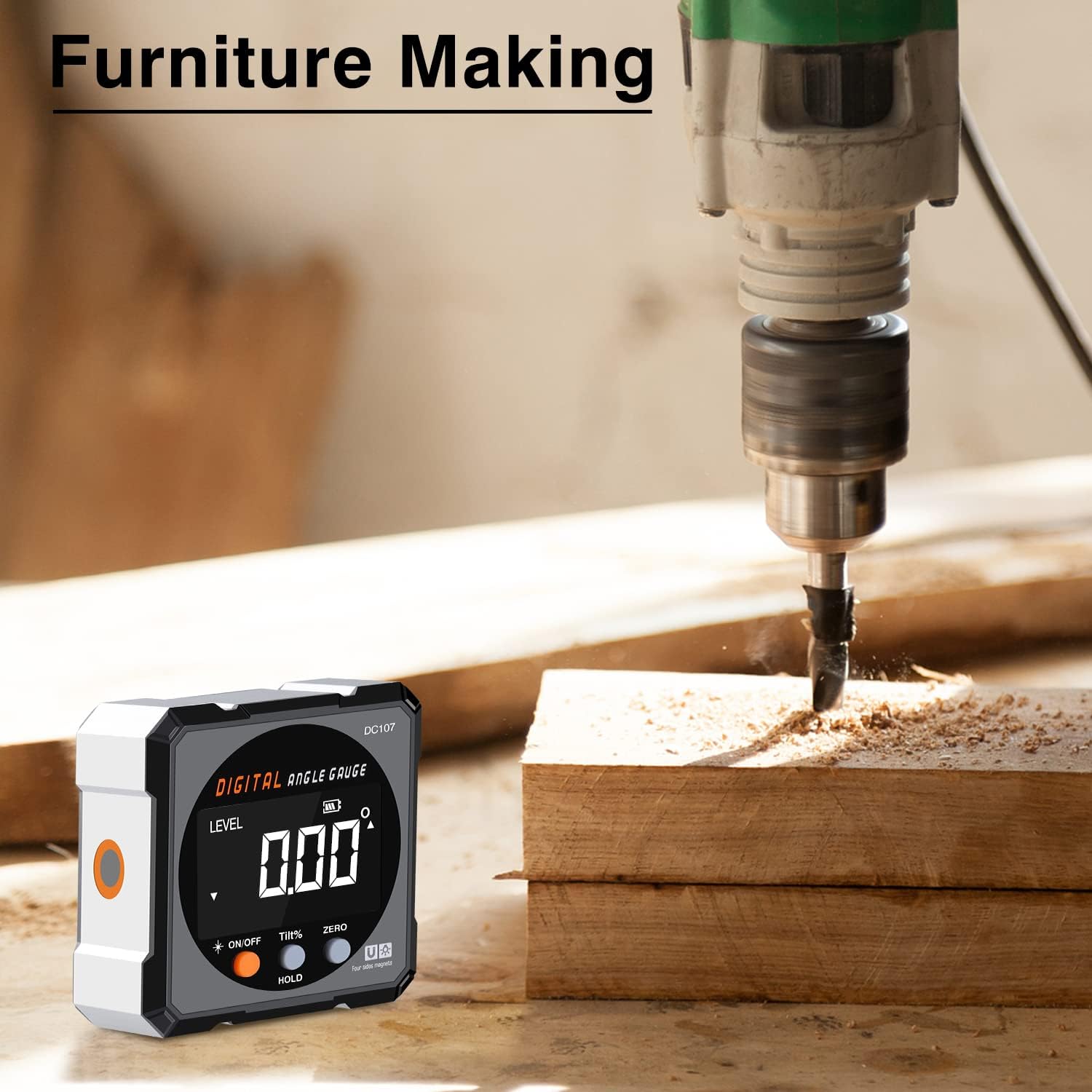 Nivela digitala inclinometru Cu laser, GOSTOCK®, Inclinometru Digital ...