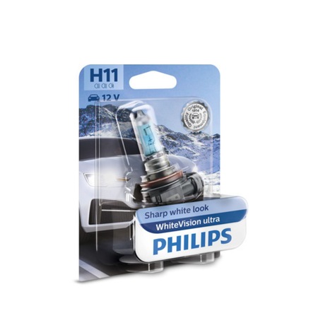 Bec Far H11 12V 55W White Vision Philips Ultra (Blister) - eMAG.ro