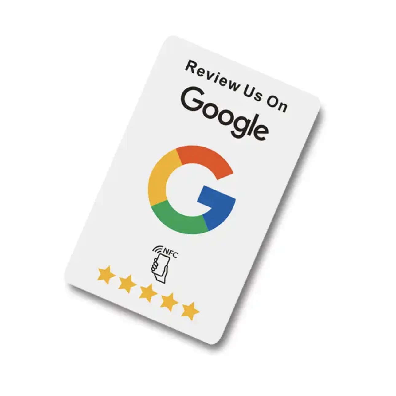 Card pentru Recenzii Google NFC, Scanare cu Telefonul, Alb - eMAG.ro