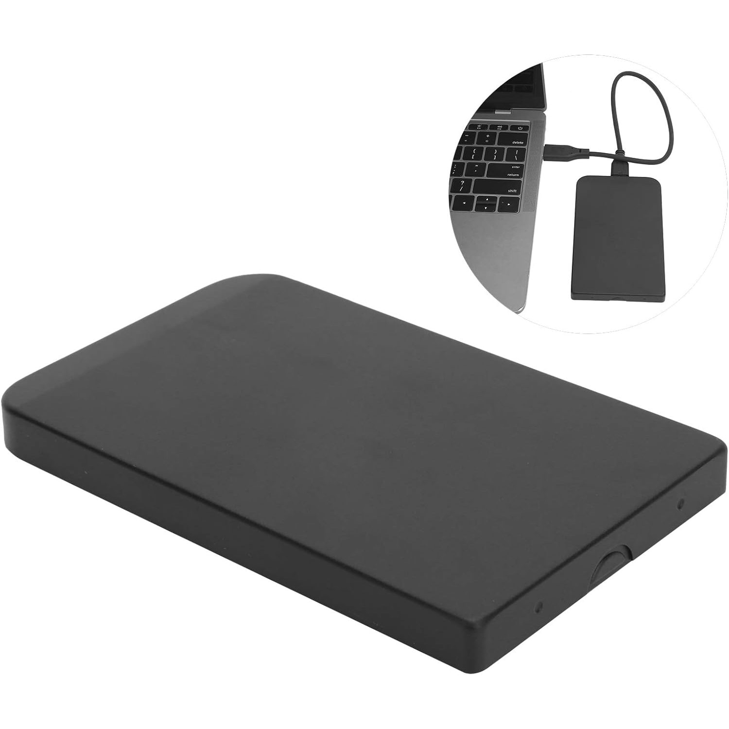 Hard disk extern SSD, aluminiu, portabil, USB 3.0, 2TB, Negru - eMAG.ro