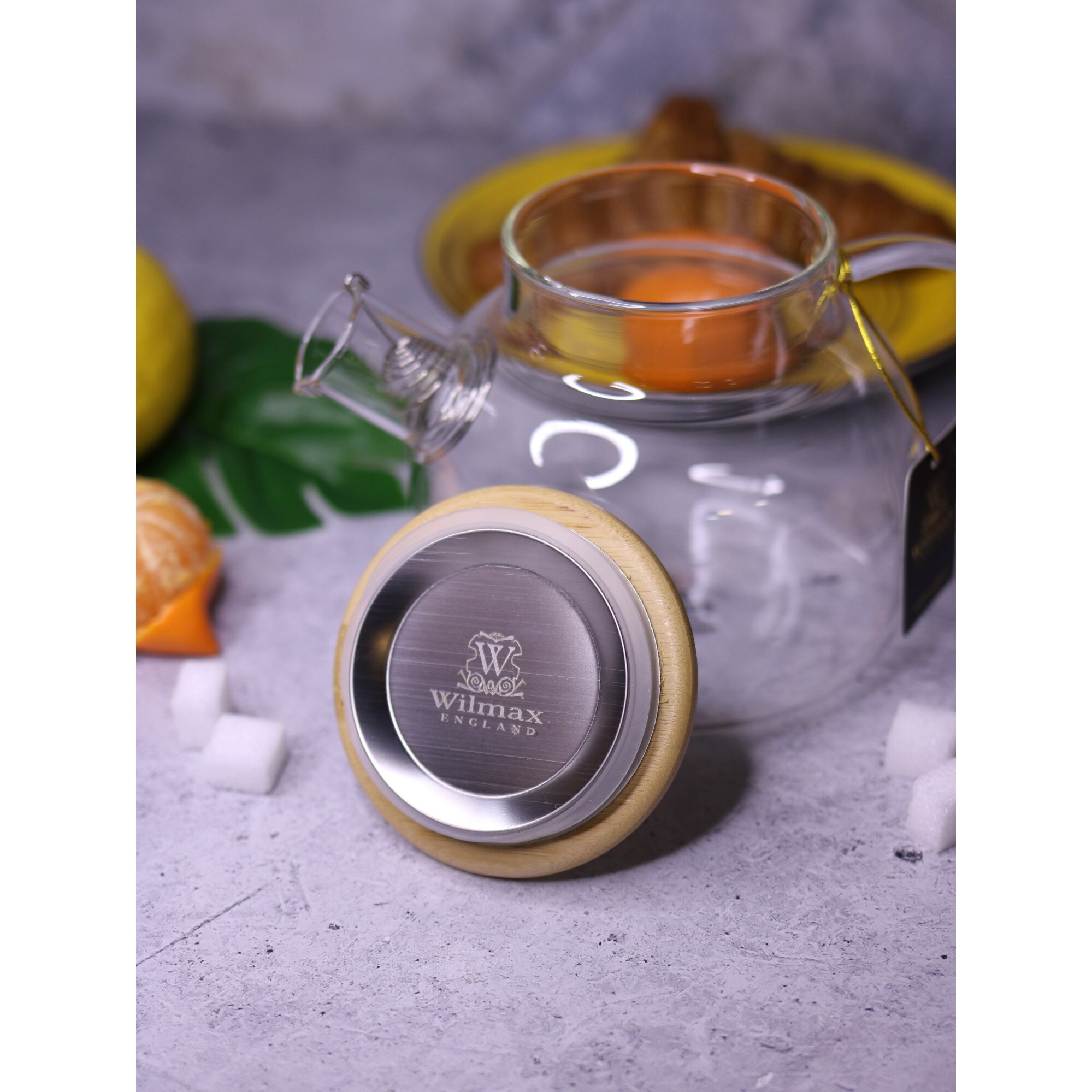 Ceainic, Wilmax England, Sticla, 1200 ml, Transparent - eMAG.ro