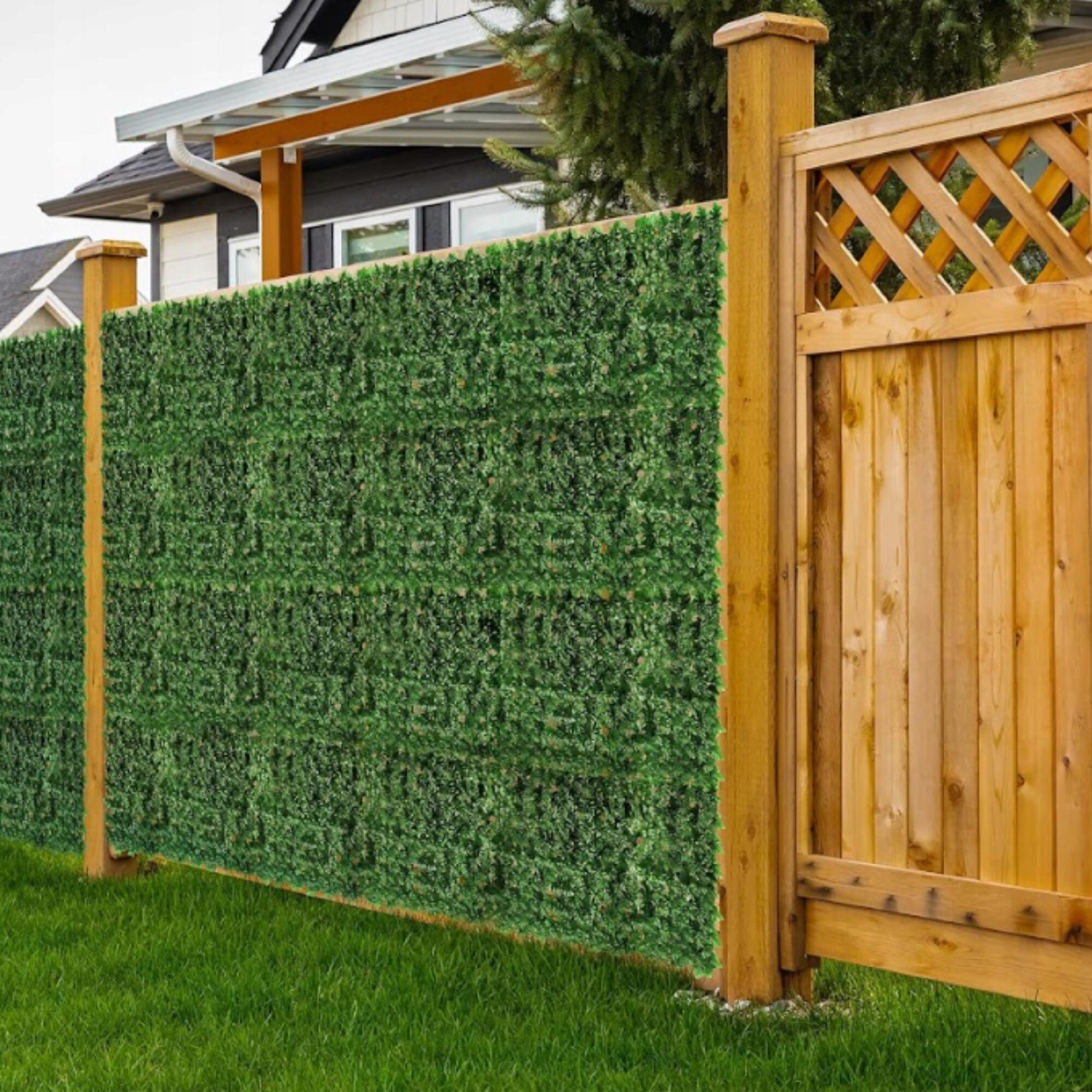 Gard verde artificial, Red Garden, balcon, perete, 5m x 50cm - eMAG.ro