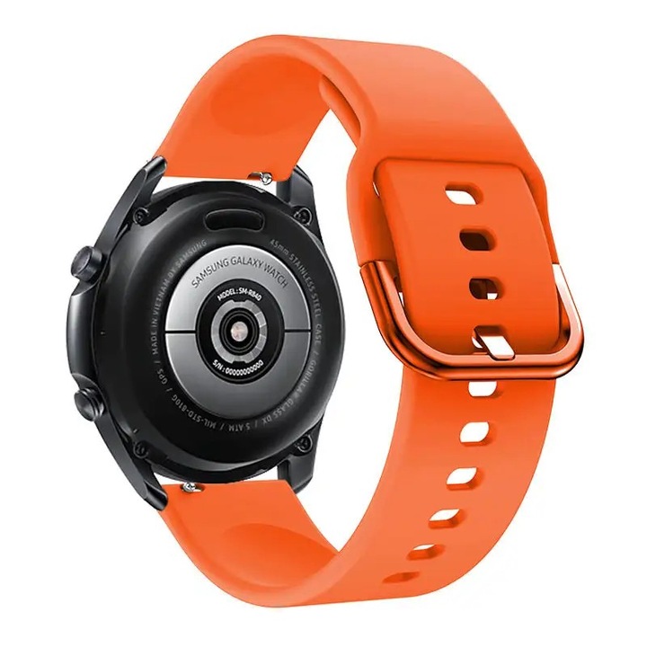 Curea silicon compatibila cu Huawei Watch GT4 41mm, Garmin Venu 2S / 3S ...