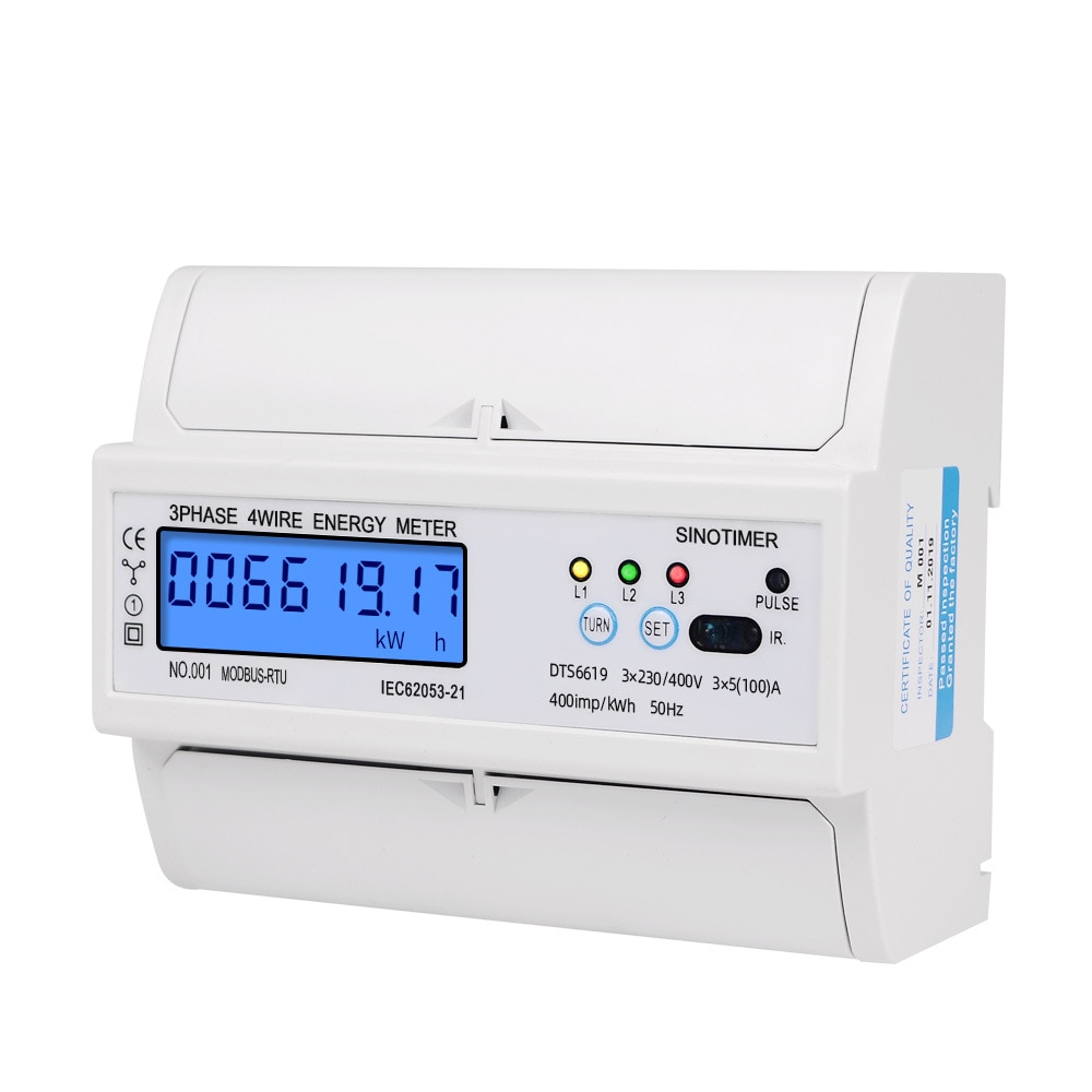 Contor Trifazic cu Montare pe Sina Sinotimer, DTS 6619-017 ...