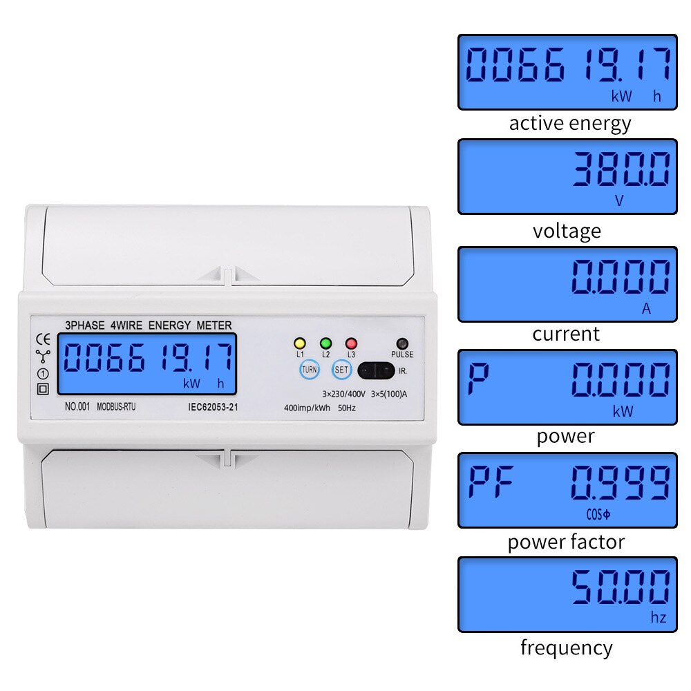 Contor Trifazic cu Montare pe Sina Sinotimer, DTS 6619-017 ...