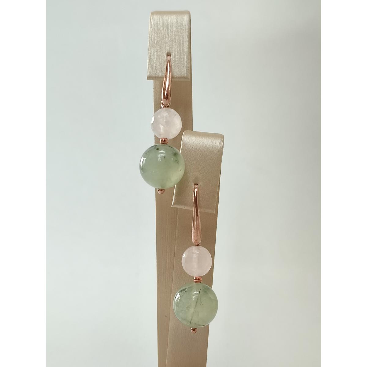 Set Wonders din cuart roz si cuart rutilat verde - eMAG.ro