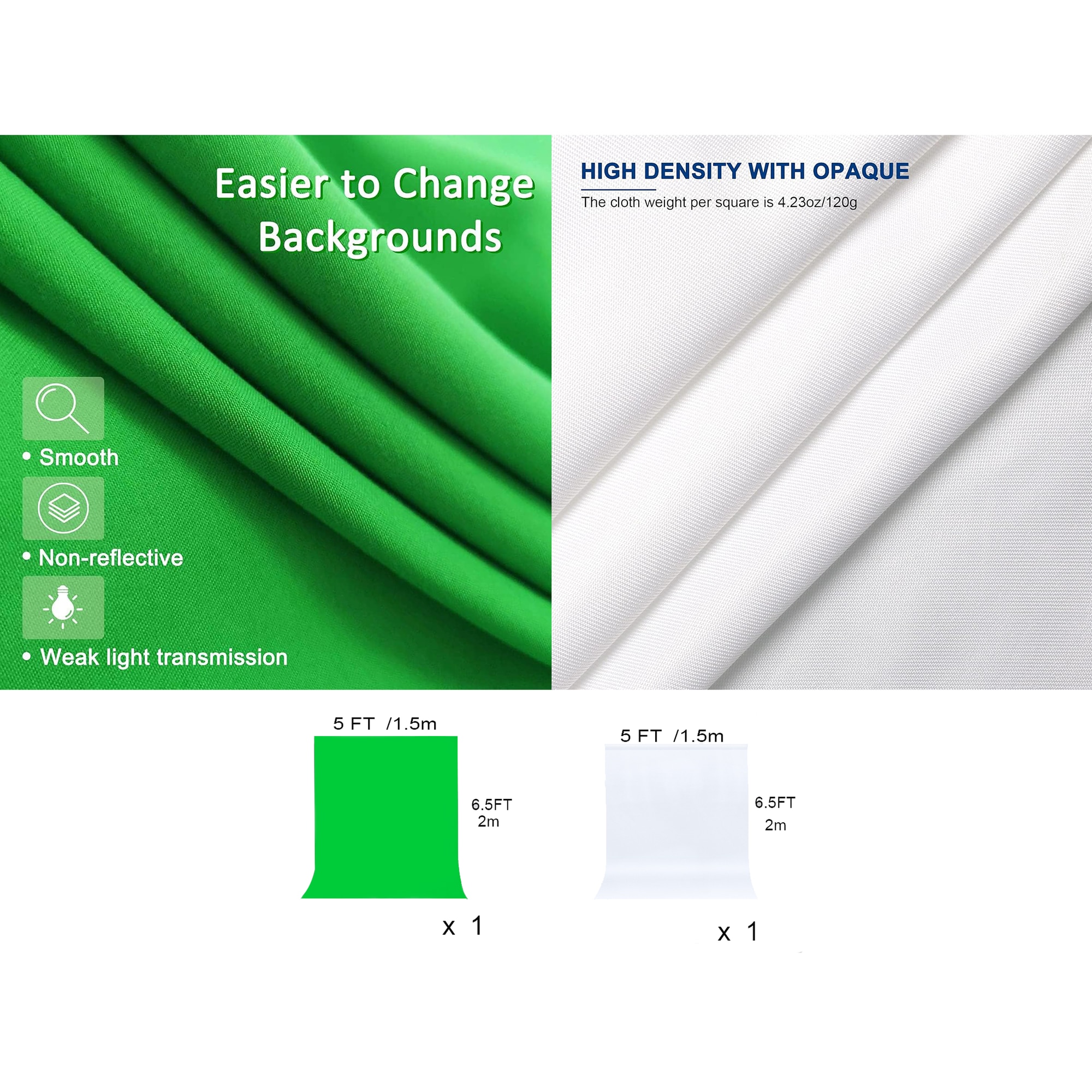 Kit Foto Studio Background, Excitat, Stand portabil pentru fundal, Alb ...