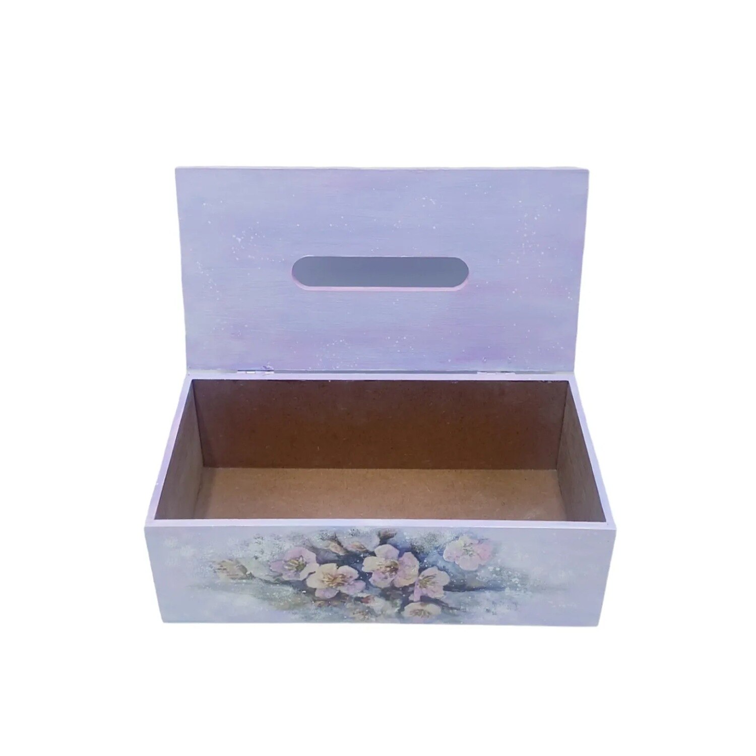 Cutie handmade pentru servetele, multicolora, design cu flori de mar ...