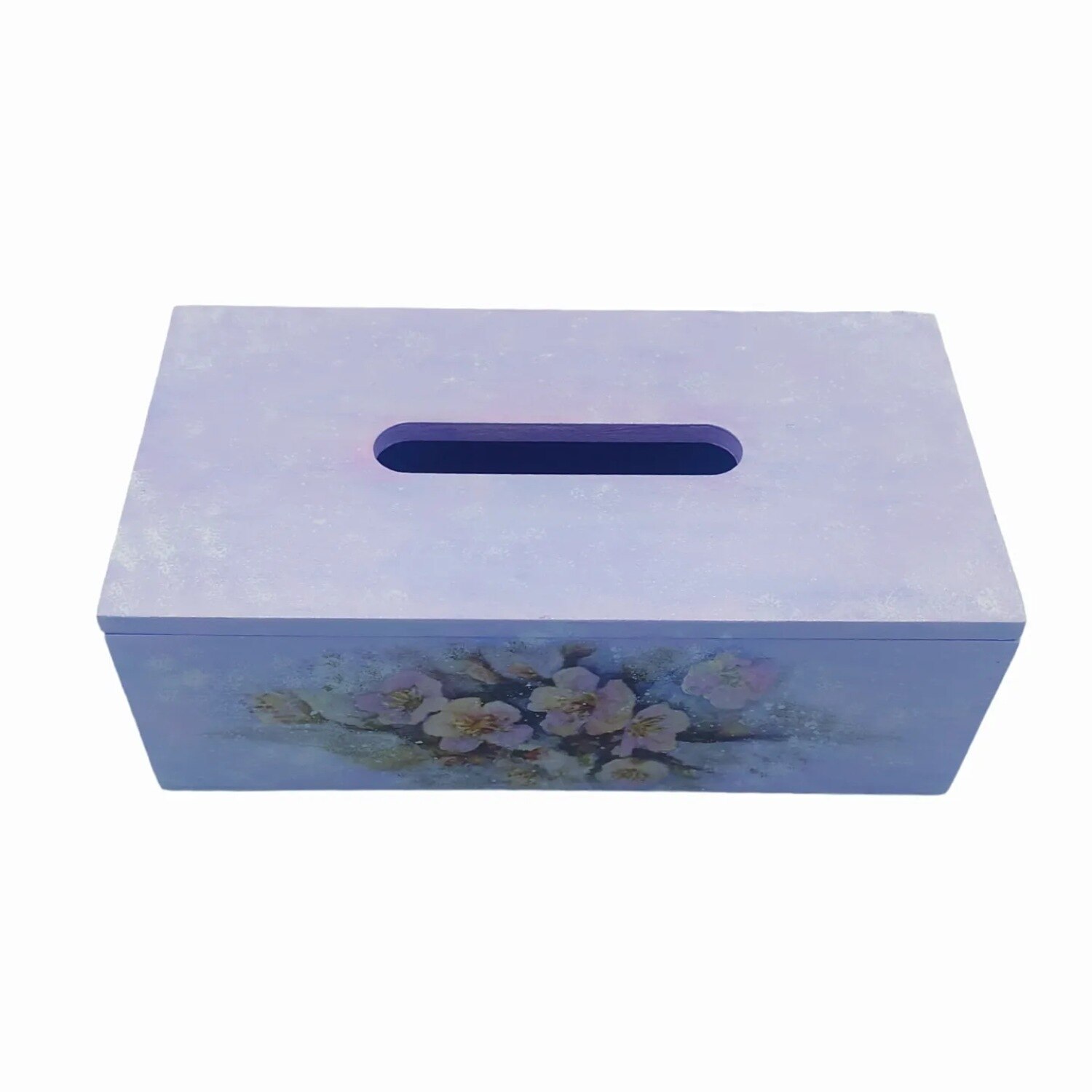 Cutie handmade pentru servetele, multicolora, design cu flori de mar ...