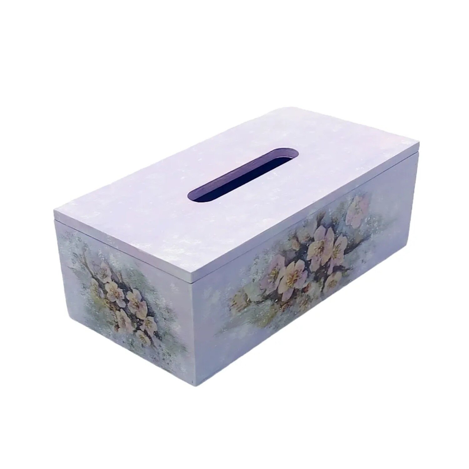 Cutie handmade pentru servetele, multicolora, design cu flori de mar ...