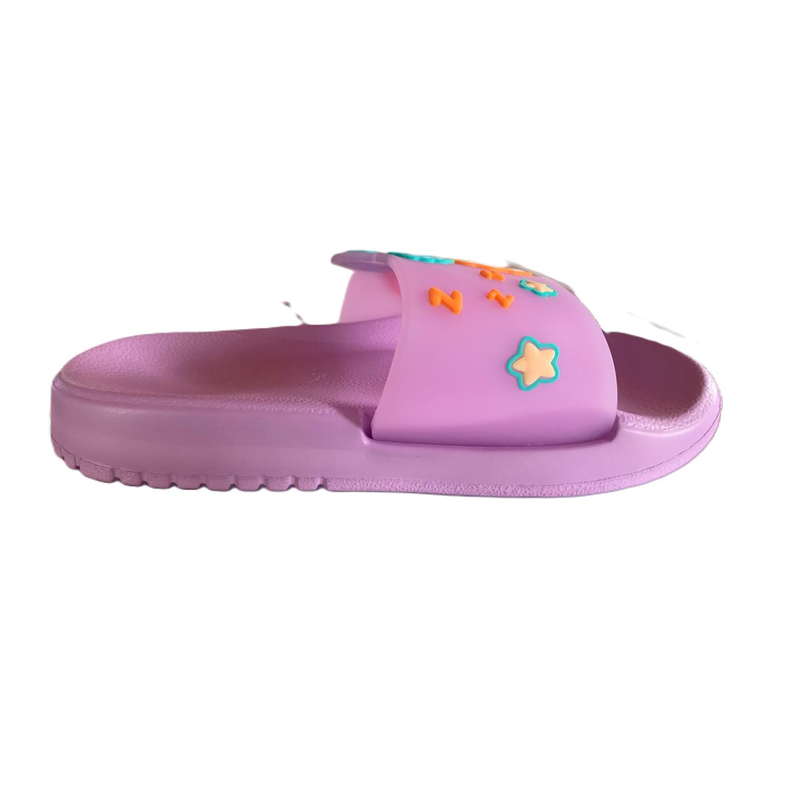 Papuci pentru copii, cu iepurasi, culoarea mov, marimea 29 - eMAG.ro