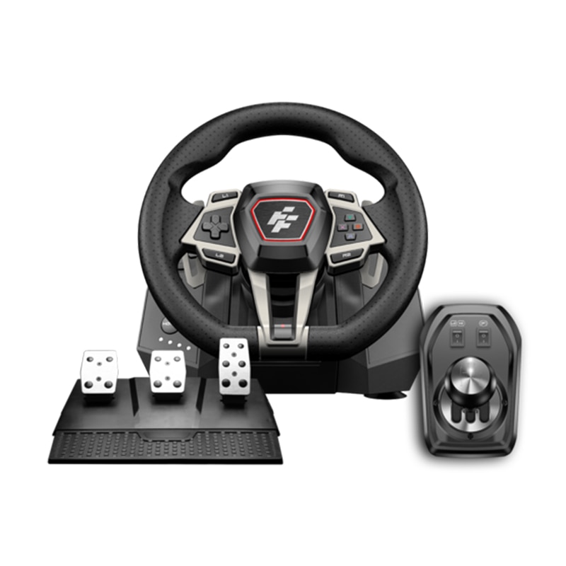 Volan Gaming FlashFire Imola F107 negru cu rosu - eMAG.ro