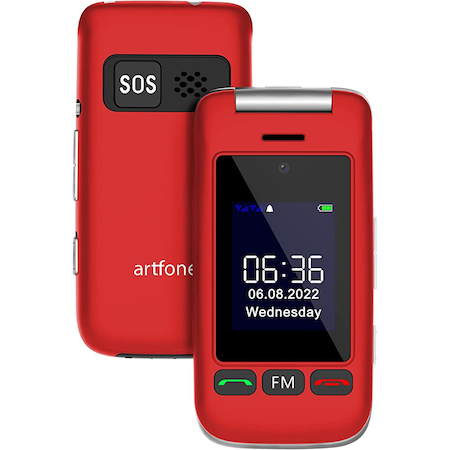 Telefon Mobil Pentru Seniori, Artfone C10, 2G, Ecran Dublu, Dock de ...
