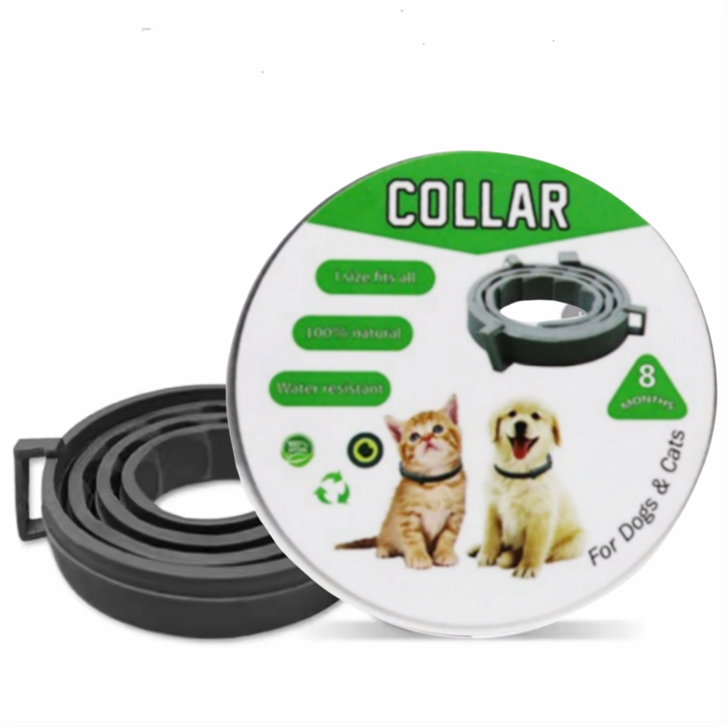 Zgarda Antiparazitara pe Baza de Uleiuri din Plante, Pana la 38 cm ...