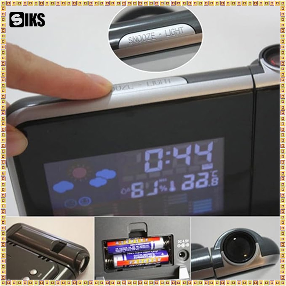 Ceas Cu Proiector Multifunctional SIKS, Calendar, Statie Meteo ...